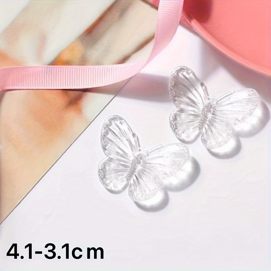 Colorful Crystal Laser Transparent Simulated Butterfly Resin - Temu ...