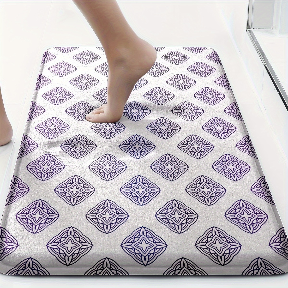 مجموعة سجاد حمام مطبوعة من 3 قطع، غير قابلة للانزلاق وناعمة - Temu Qatar