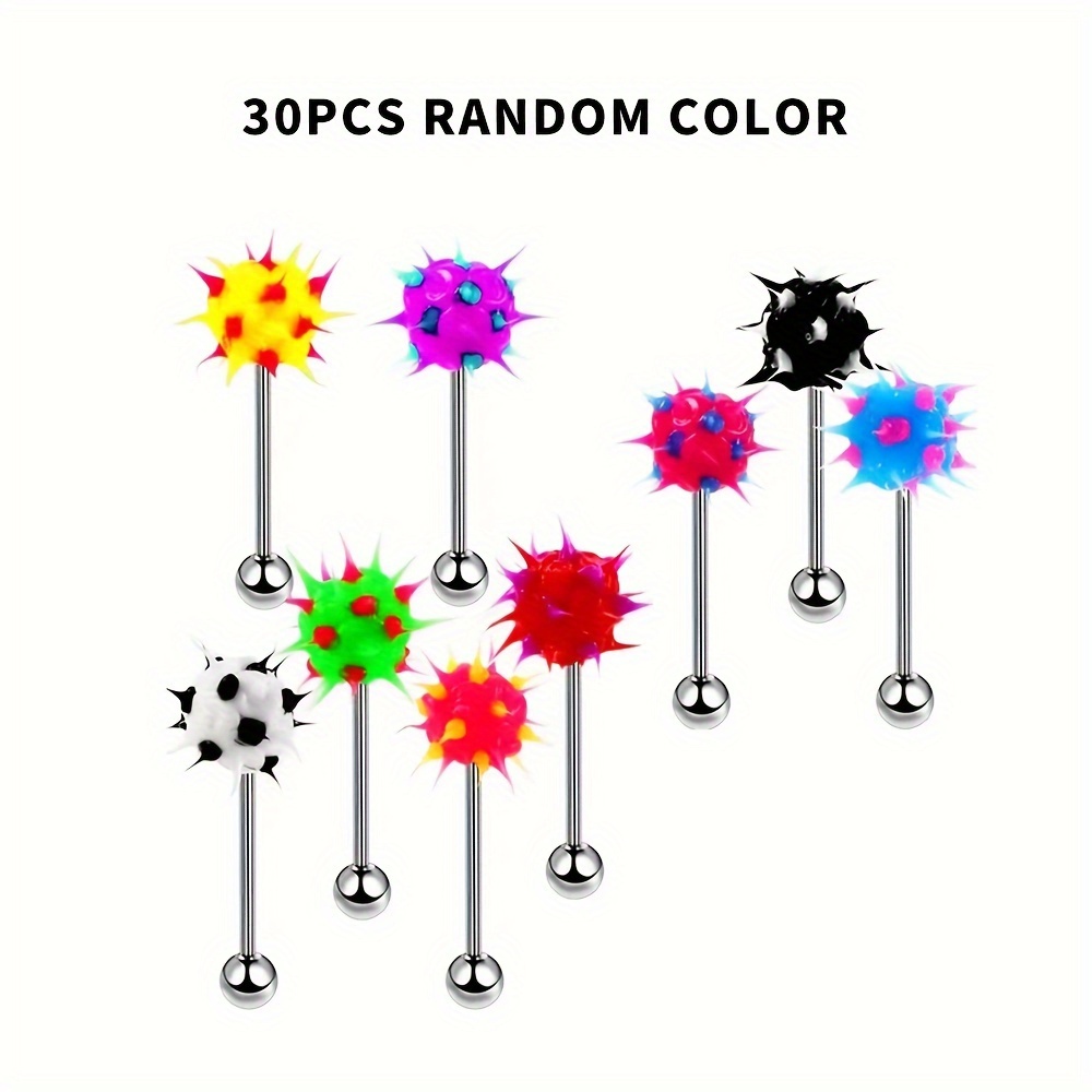 5pcs/10pcs/30pcs Punte Lingua A Sfera Burr Colore Casuale - Temu Italy