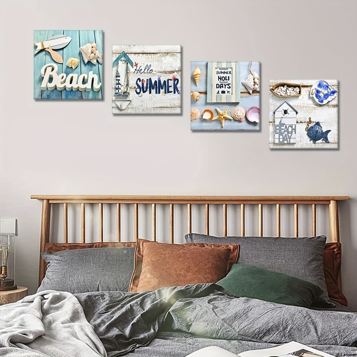 Wall Art Canvas Prints Beach Holiday Picture Painting Modern - Temu