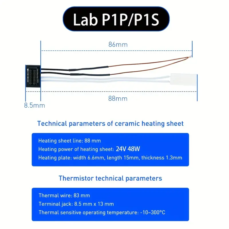 Bambu Lab 3d 프린터용 V20 Hotend 업그레이드 Bambu P1p 3d 프린터 550°c Bi Metal