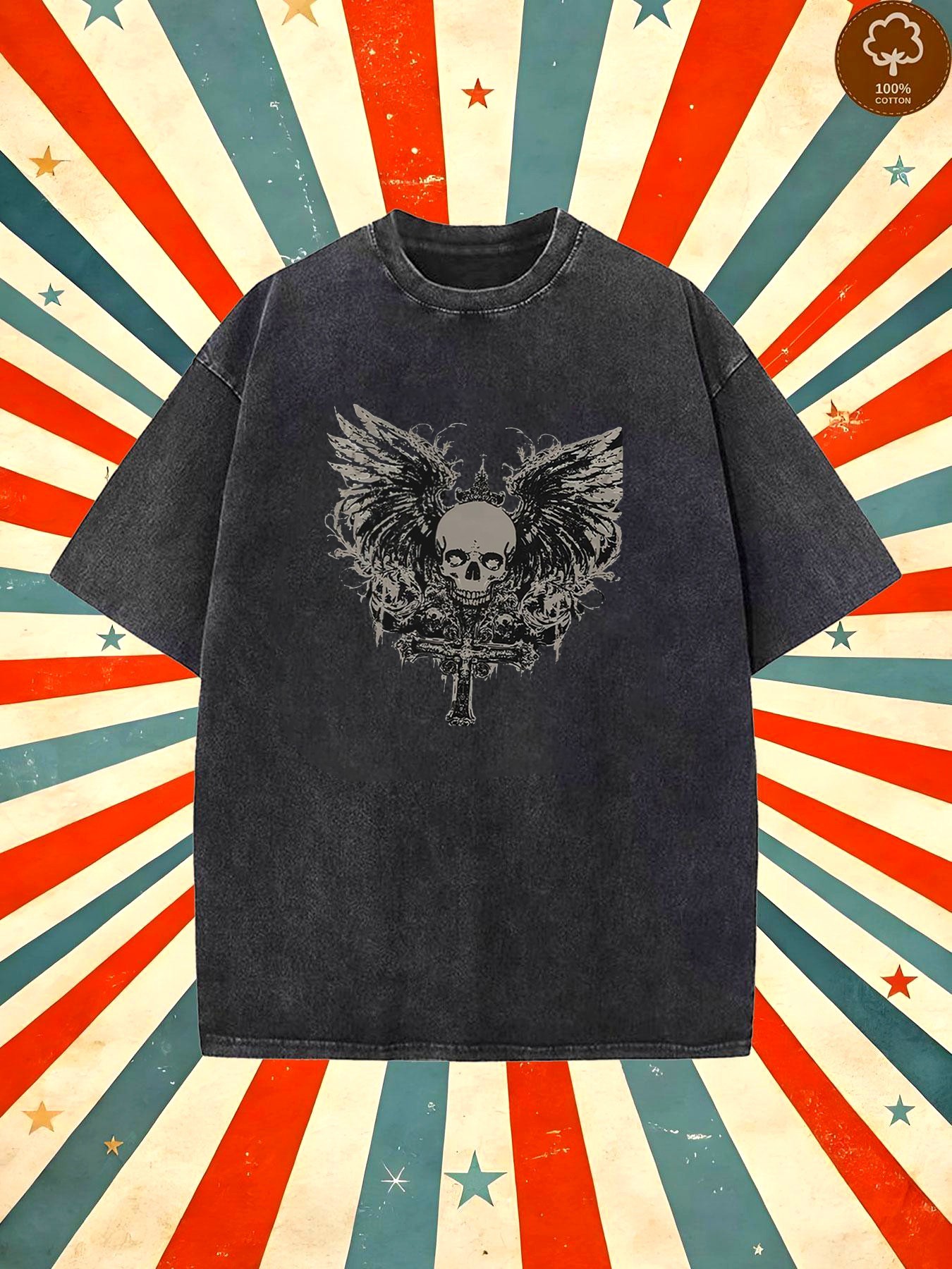 goth shirt men sold on Temu United States