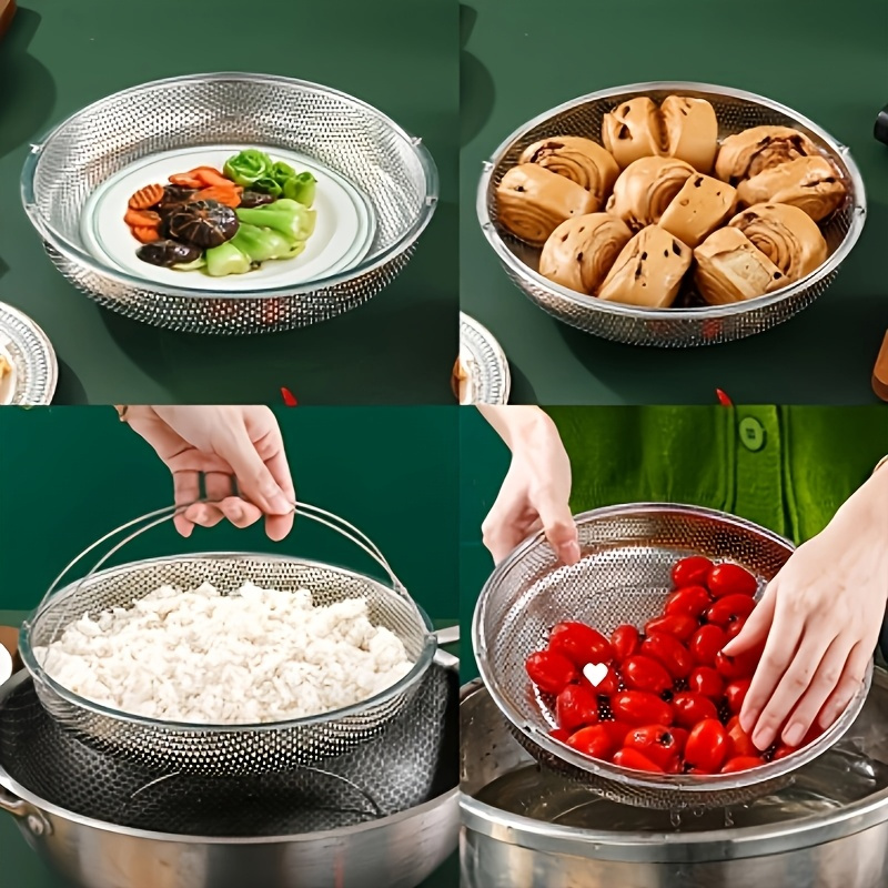 Stainless Steel Steamer Basket Handle Perfect Buns - Temu