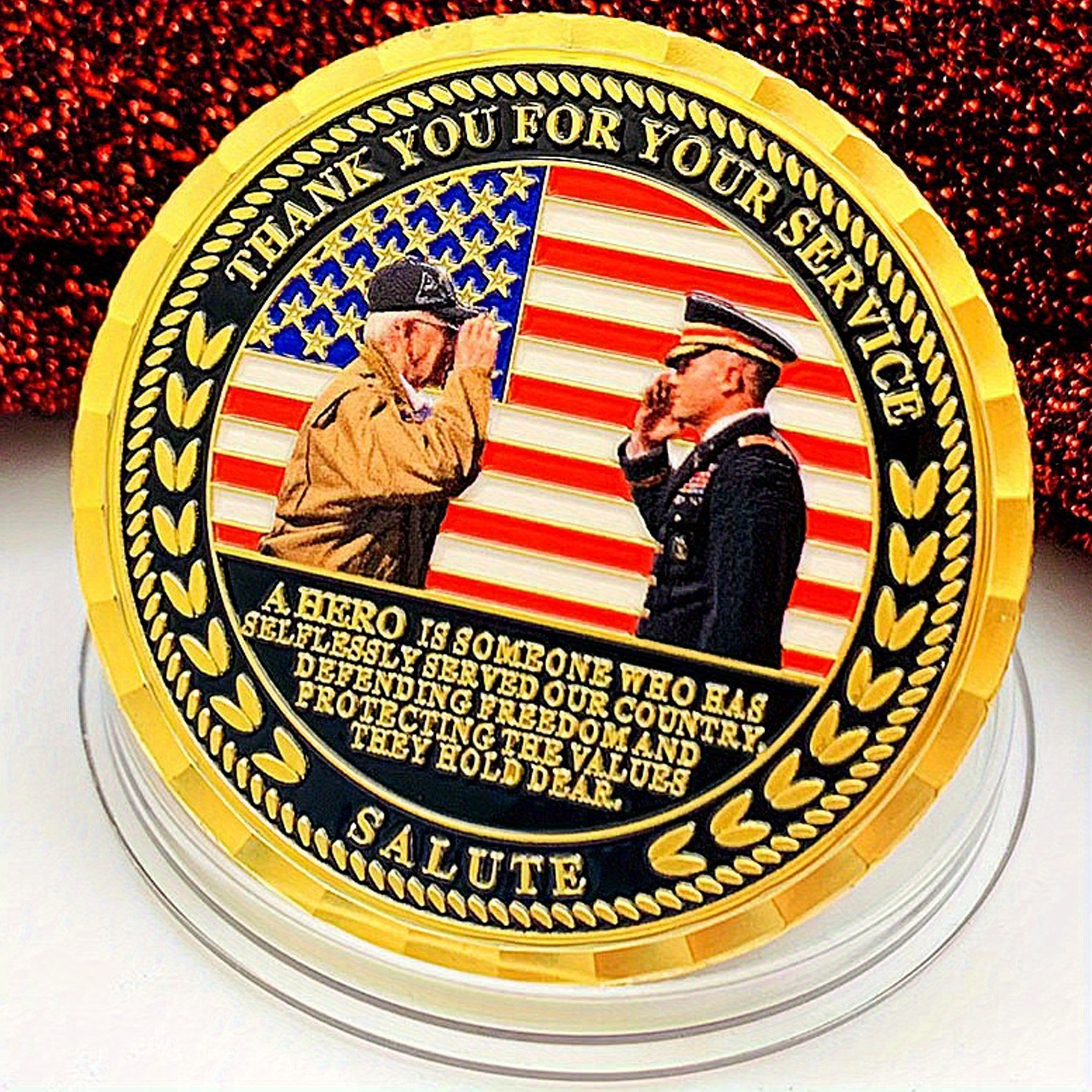 challenge coin collection sold on Temu United States