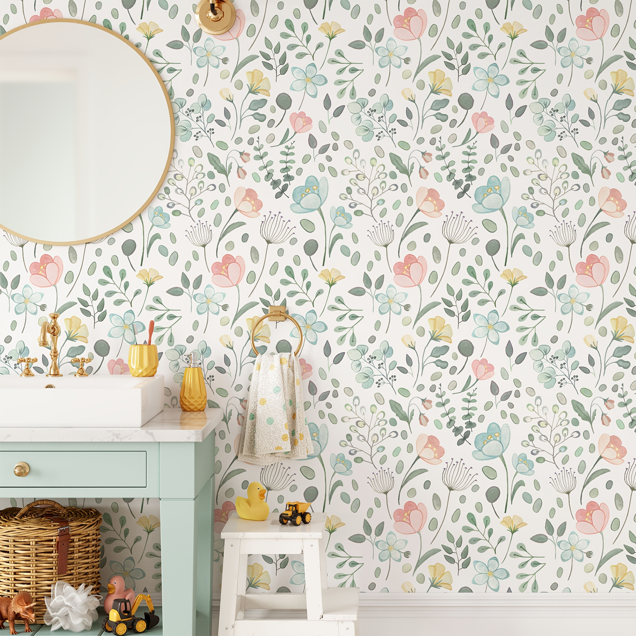 peel and stick wallpaper sold on Temu United States