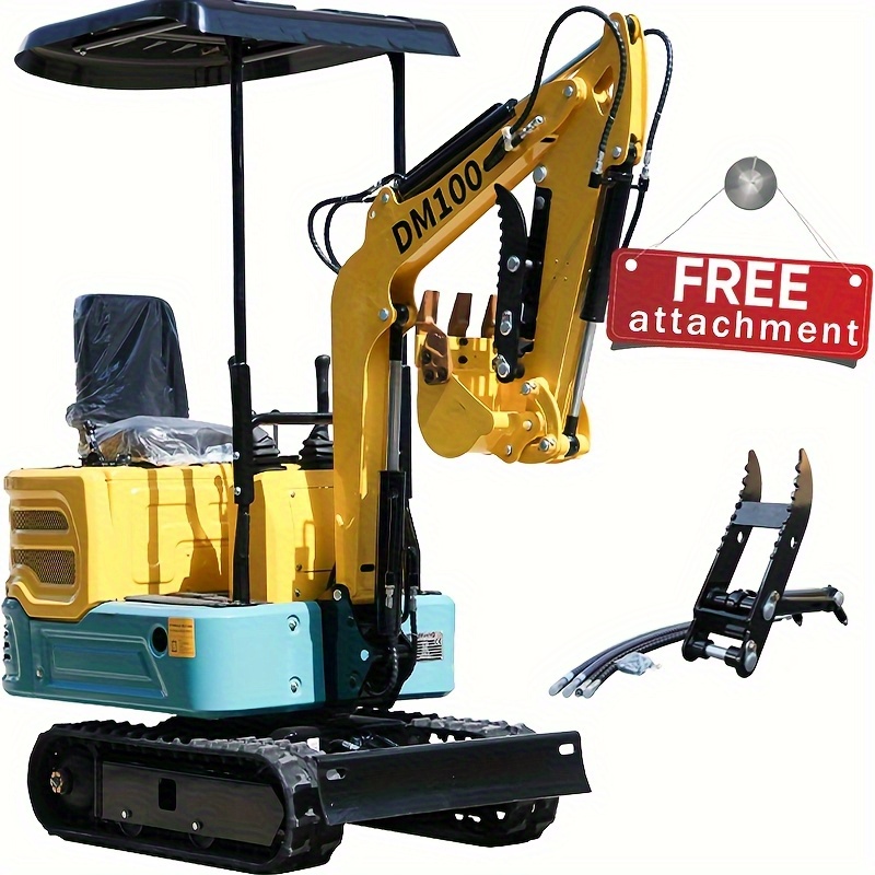 mini excavator sold on Temu United States