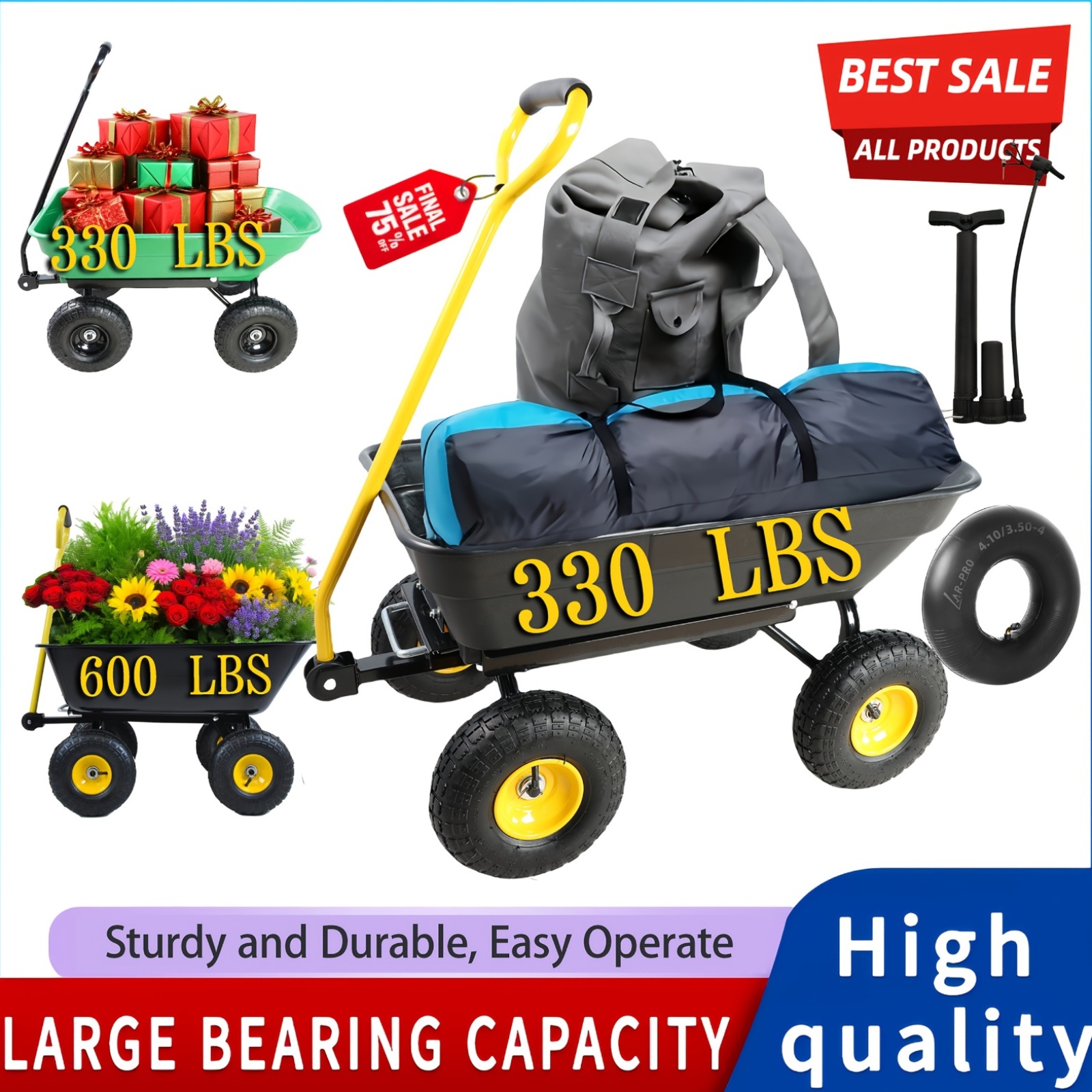 utility wagons sold on Temu United States