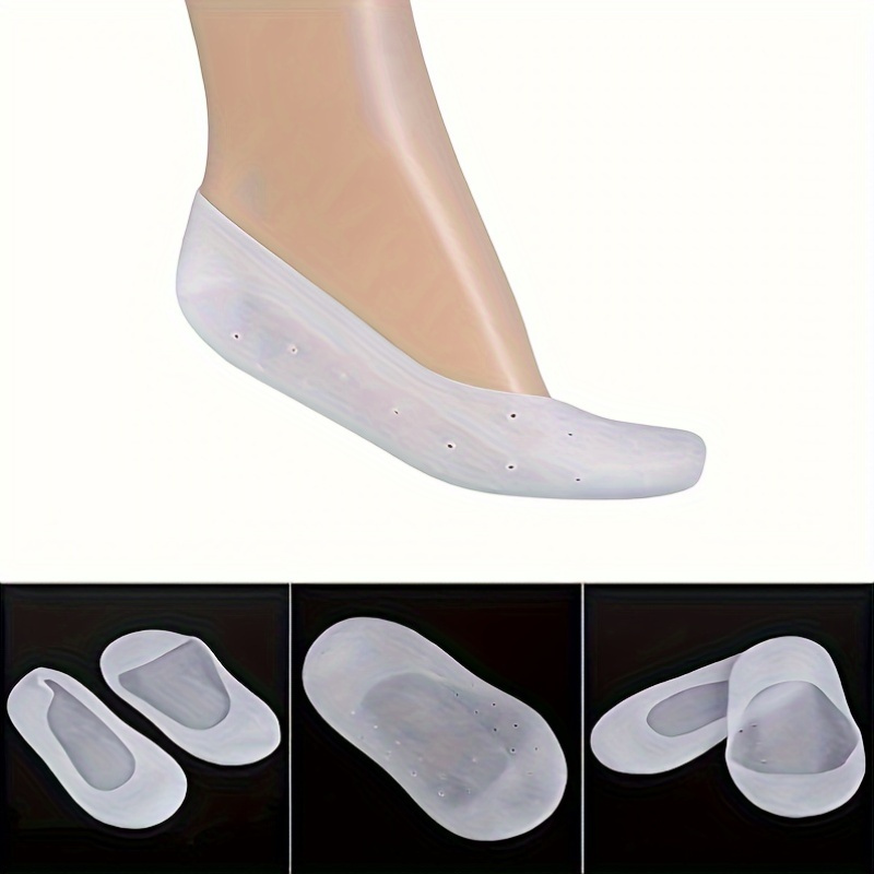 Silicone Heel Socks (1 Pair) - Moisturizing Protection For Cracked Skin ...
