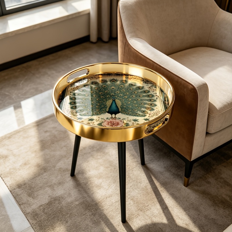 glass side tables sold on Temu United States