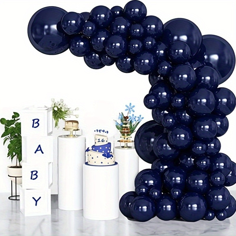 navy blue balloons sold on Temu United States