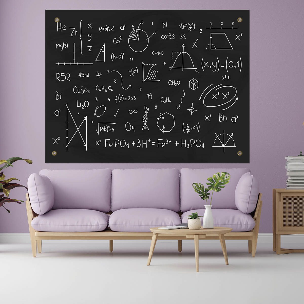 Mathematical Equations Scientific Symbols Wall - Temu