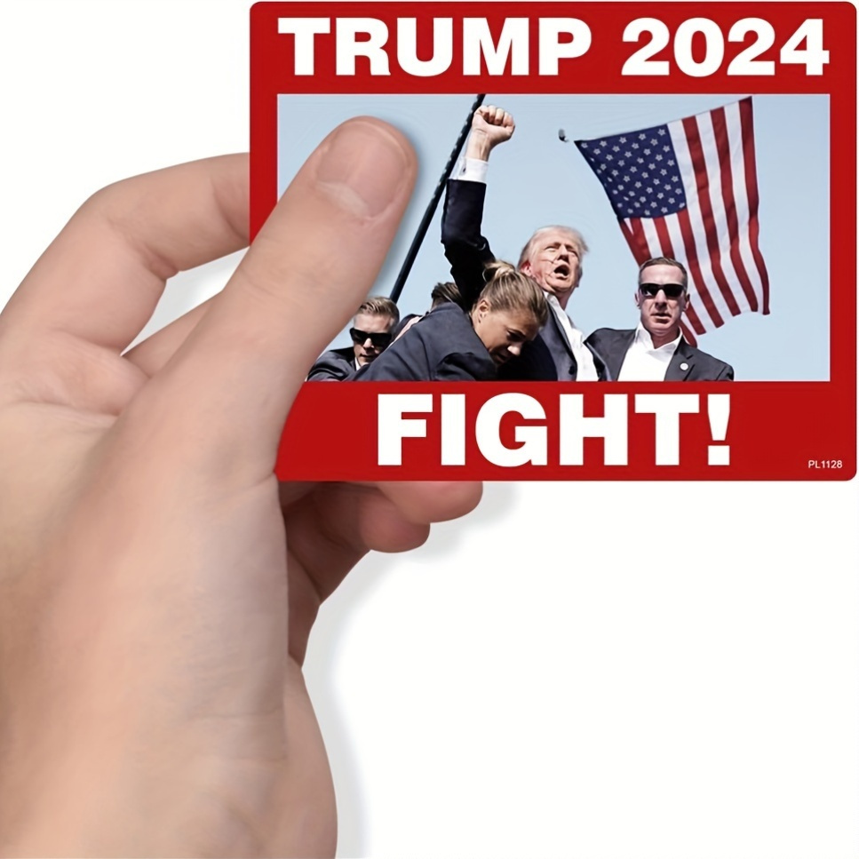 2024 Campaign Rally Stickers Star Pattern Plastic Self - Temu United
