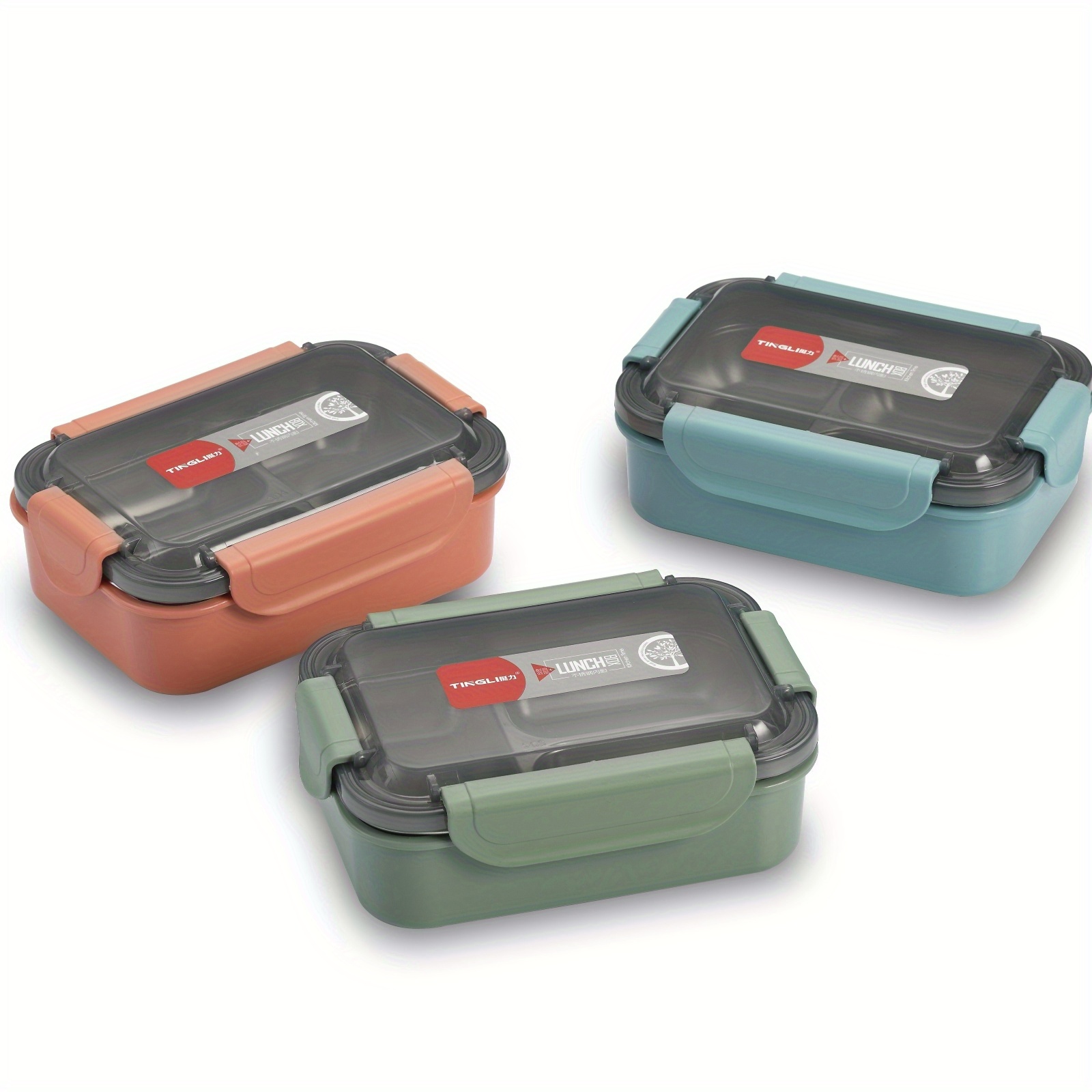 1pc 450ml/15.2oz ステンレス製 3段式 仕切り付き 漏れ防止 ポータブル 屋外 キャンプ - Temu Japan