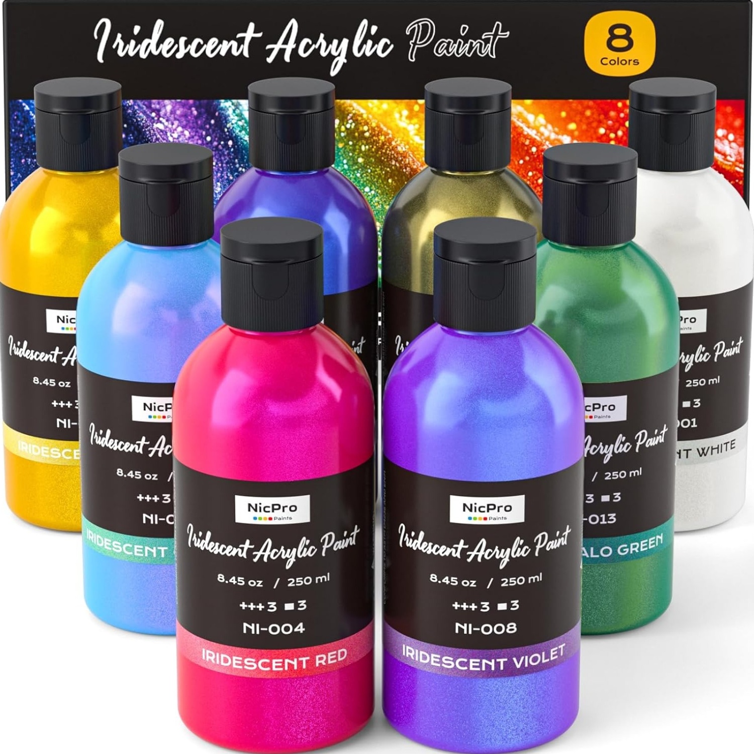 metallic acrylic paint sold on Temu United States