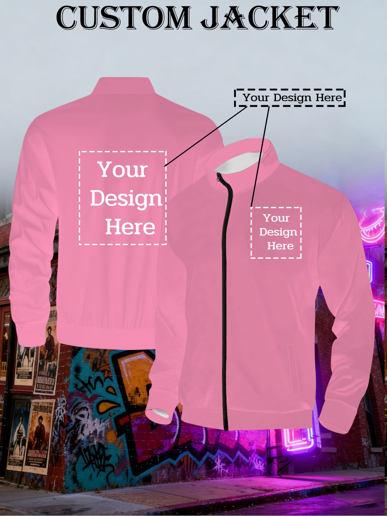 custom jackets sold on Temu United States