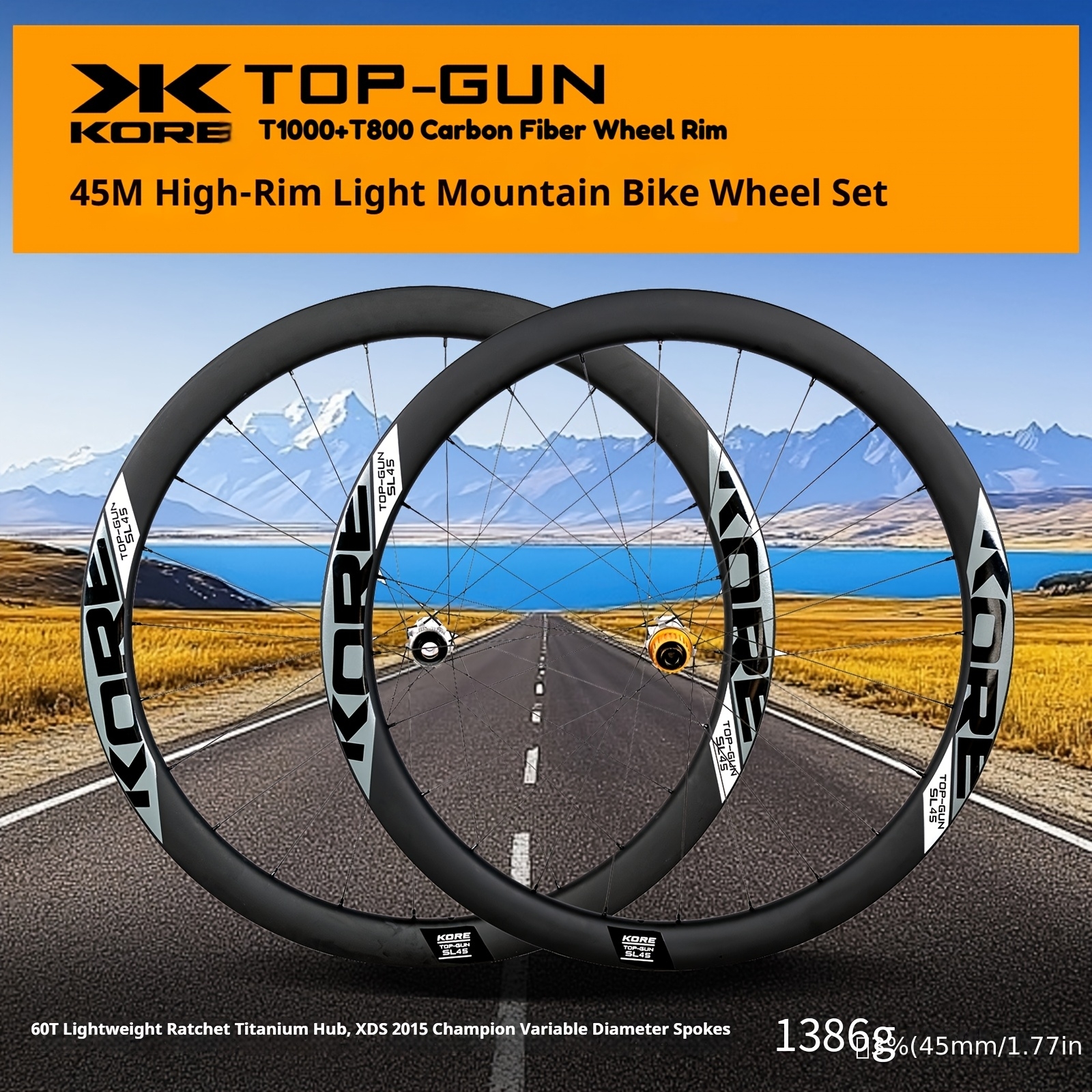 bike carbon wheels sold on Temu United States