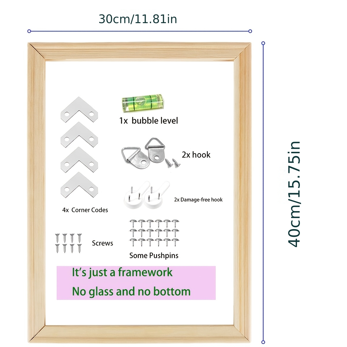 canvas frame kit sold on Temu United States
