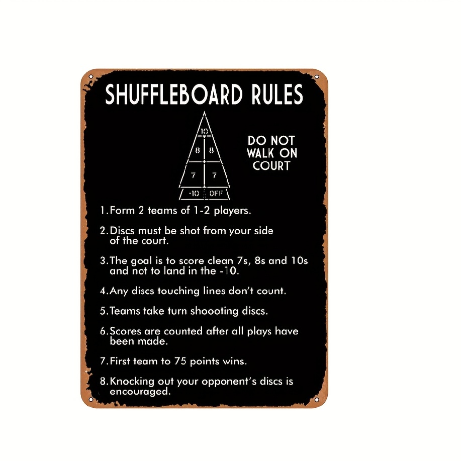 Rules For Playing Shuffleboard