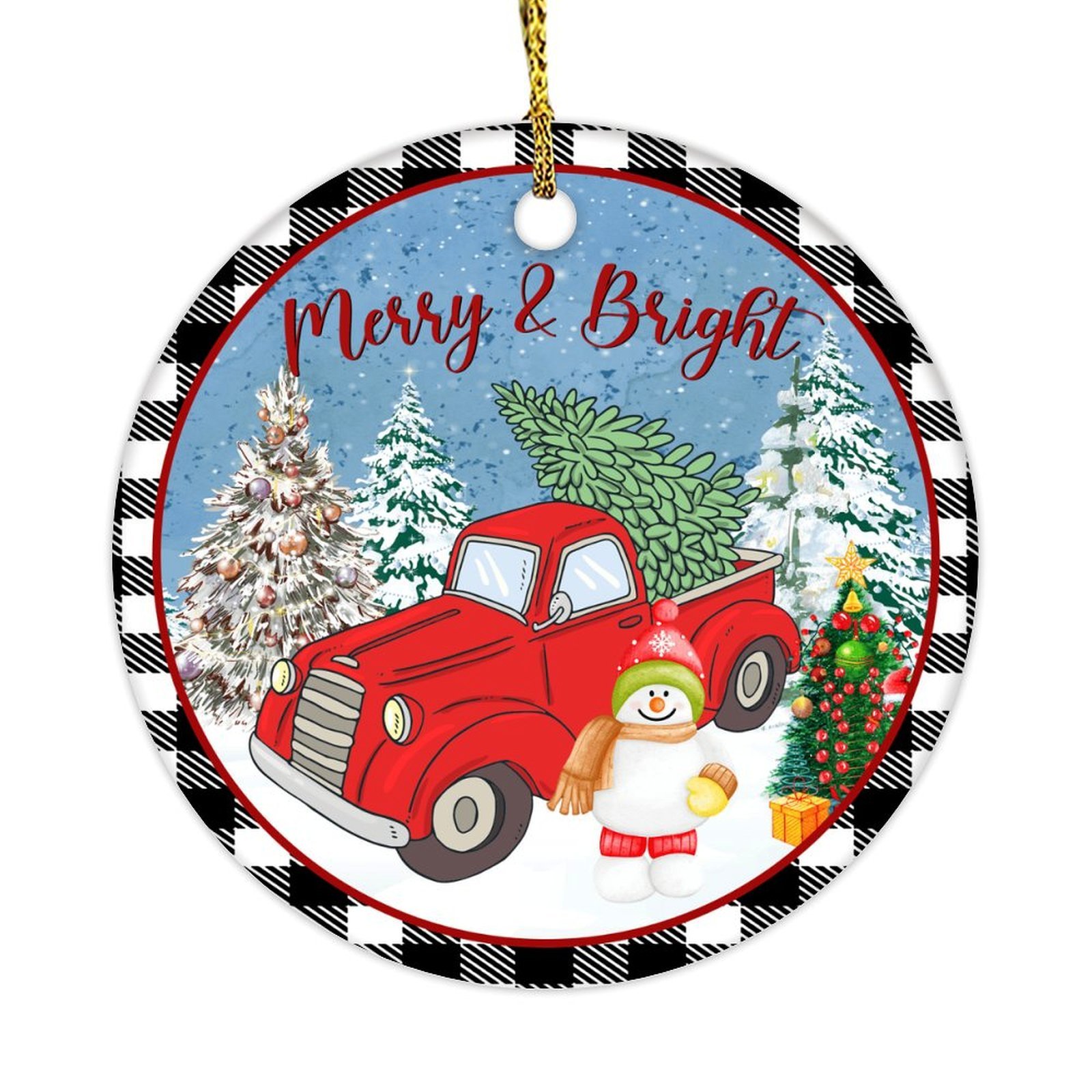 Handcrafted Ceramic Christmas Ornament Elegant Snowman Truck - Temu