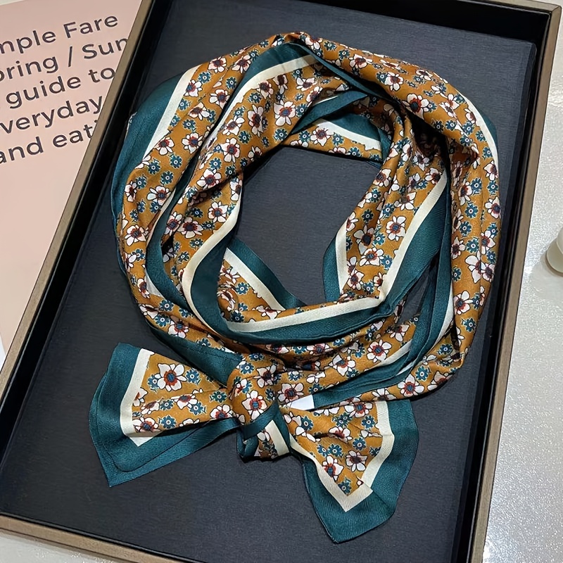 1pc Women's Fashion All-match Twill Long Strip Small Scarf With Foreign ...