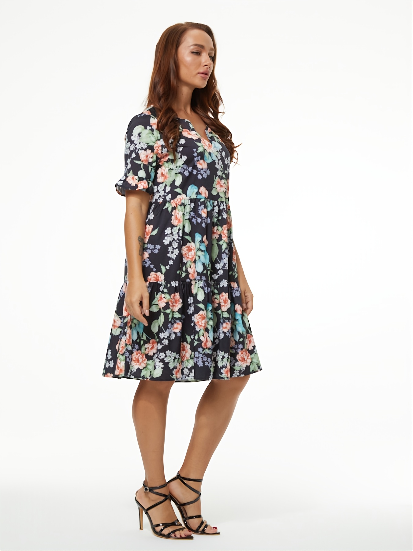 Sexy Summer High Waist Fashion Ditsy Floral Print Slim Temperament ...