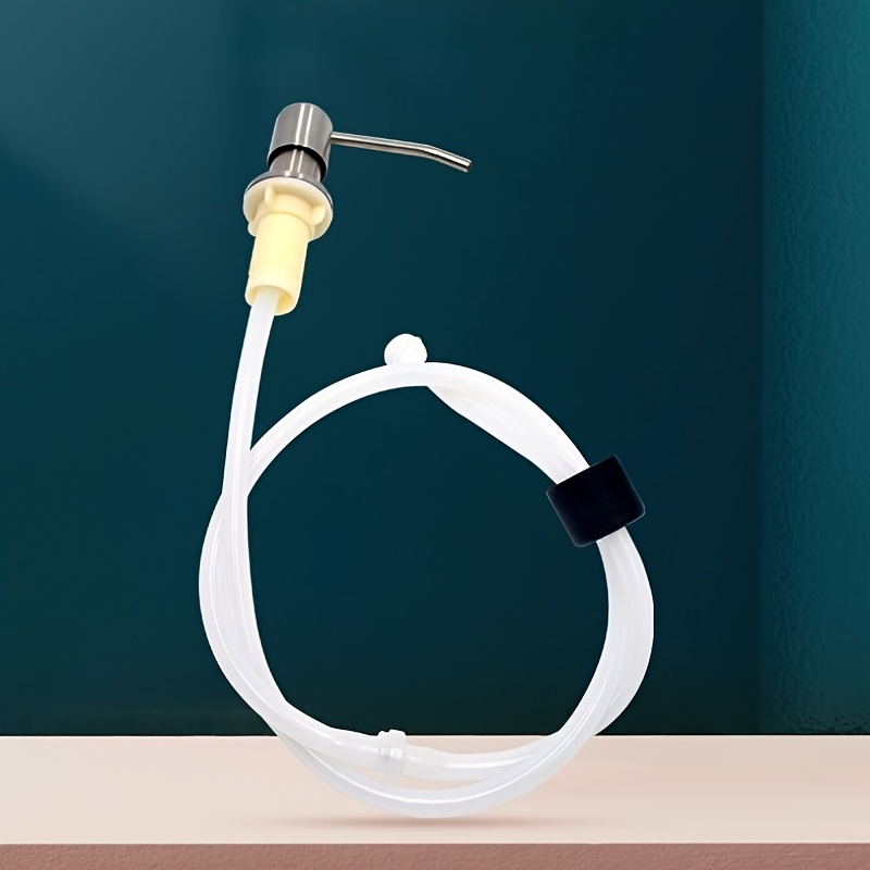 Kitchen Sink Soap Dispenser Extension Tube Stainless Steel Press On ...