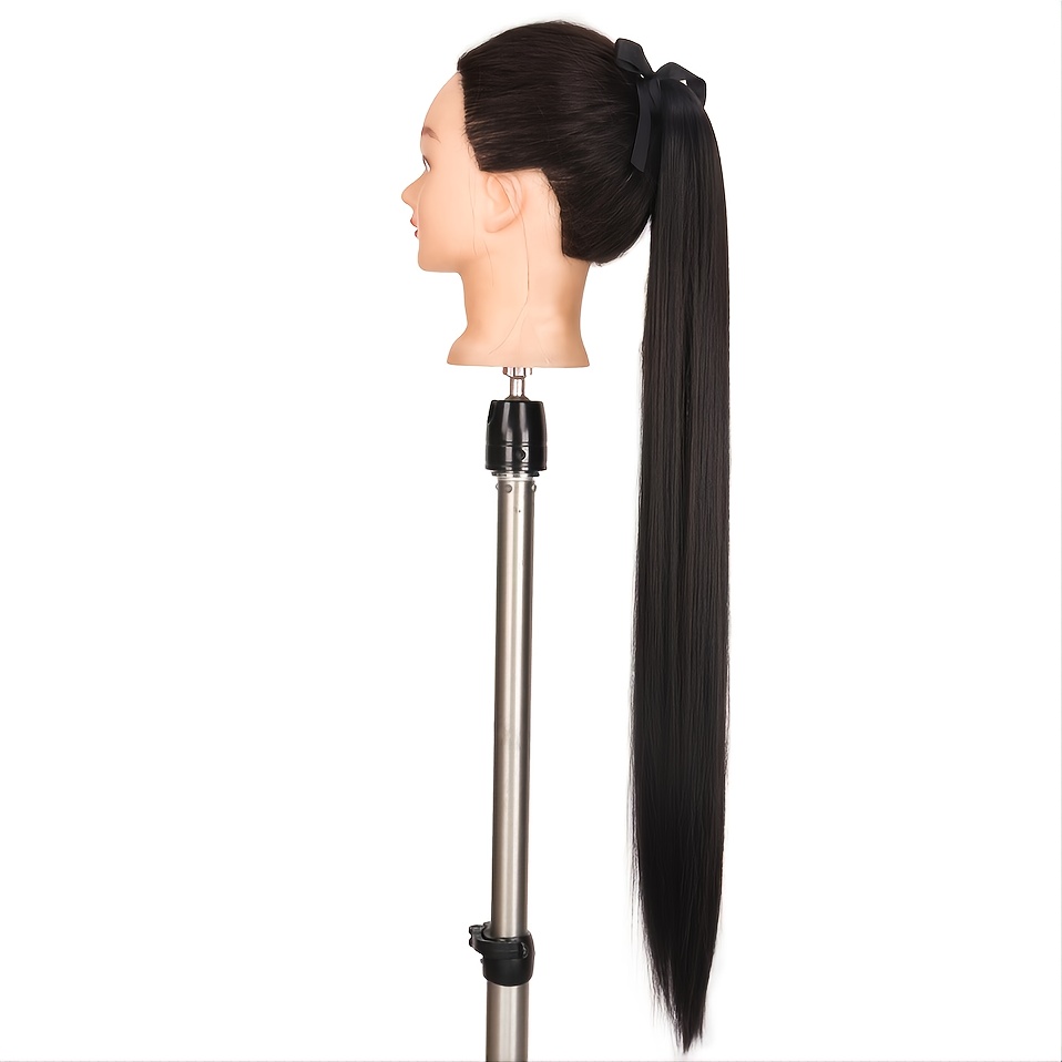 Ponytail Extension Long Straight Synthetic Hair Extensions - Temu