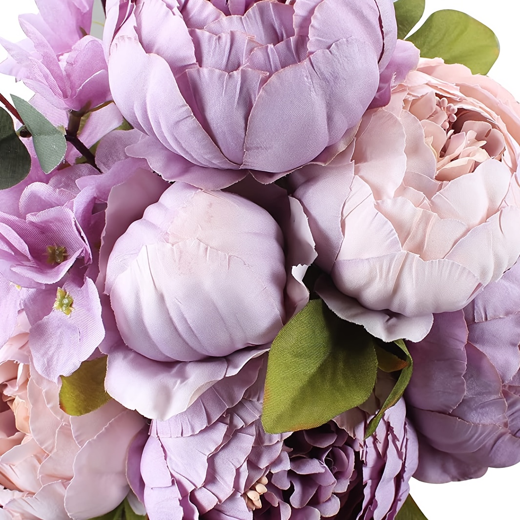 1pc Artificial Peony Silk Flowers Fake Flowers For Vintage Wedding Home ...