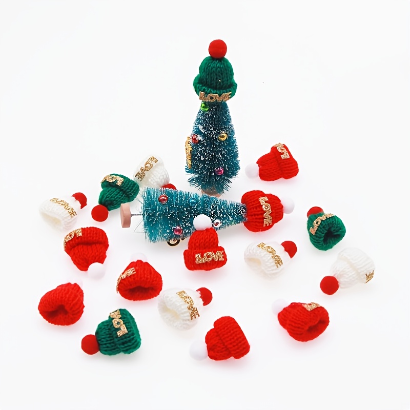 10pcs Mini Christmas Gift Hat Hair Clip Small Hat Mini Love - Temu