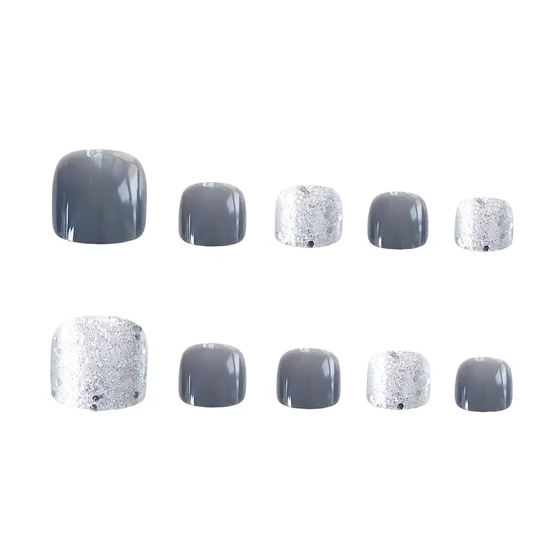 Short Square Press Toenails Silver Glitter Gray - Temu Netherlands Short Square Press Toenails Silver Glitter Gray - Temu Netherlands