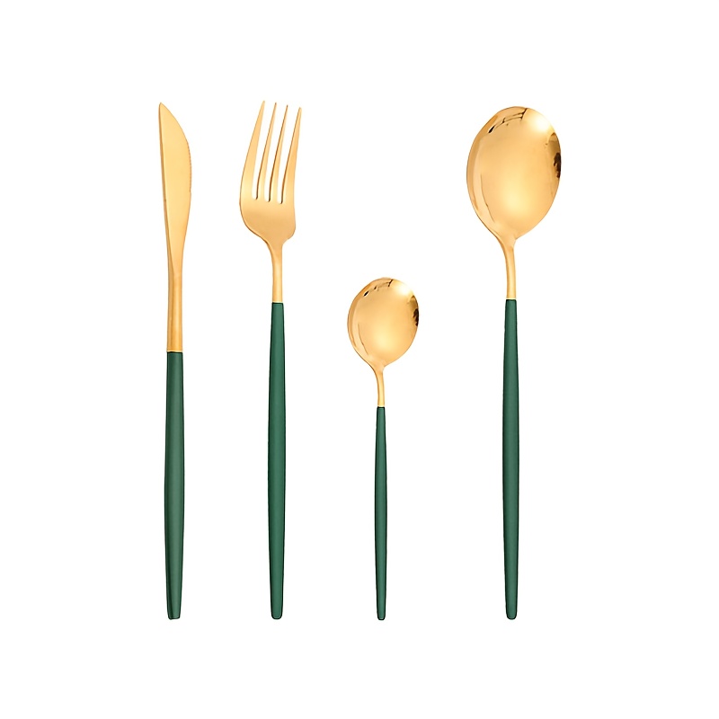 Nerūsējošā tērauda galda piederumi portugāļu karotes dakšiņu komplekts ...