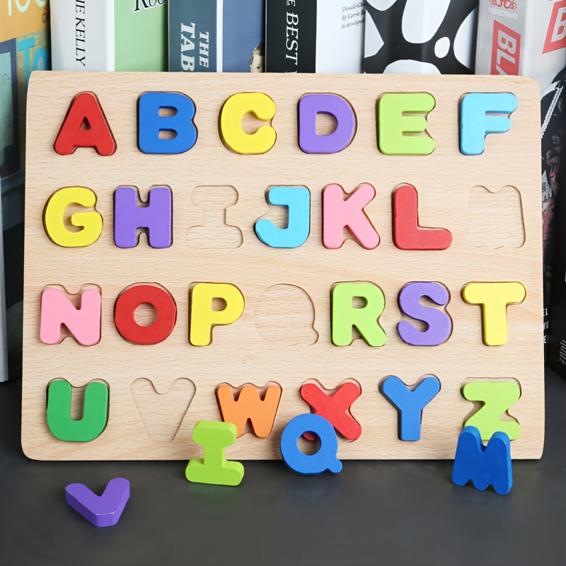 Number Alphabet Cognitive Matching Board Kindergarten Early Educational ...