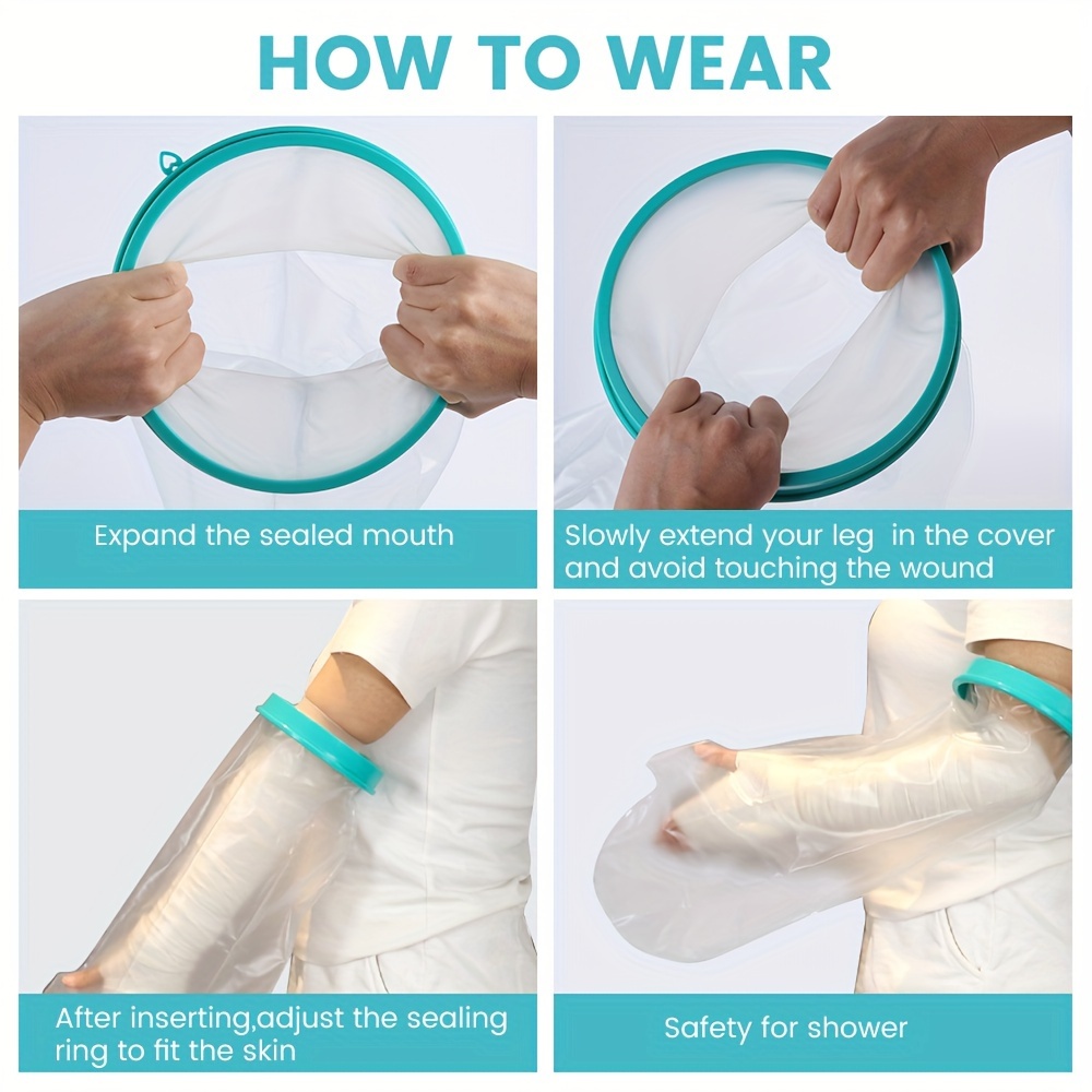 Extra Large Waterproof Arm Cast Cover Shower Reusable - Temu