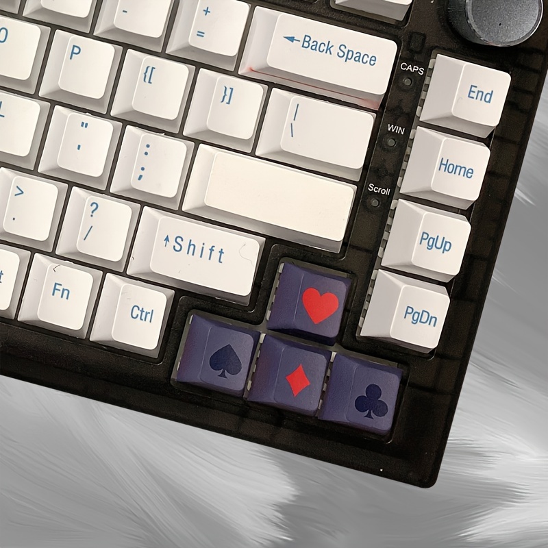 poker cherry profile r1 height keycaps: pbt original height - Temu