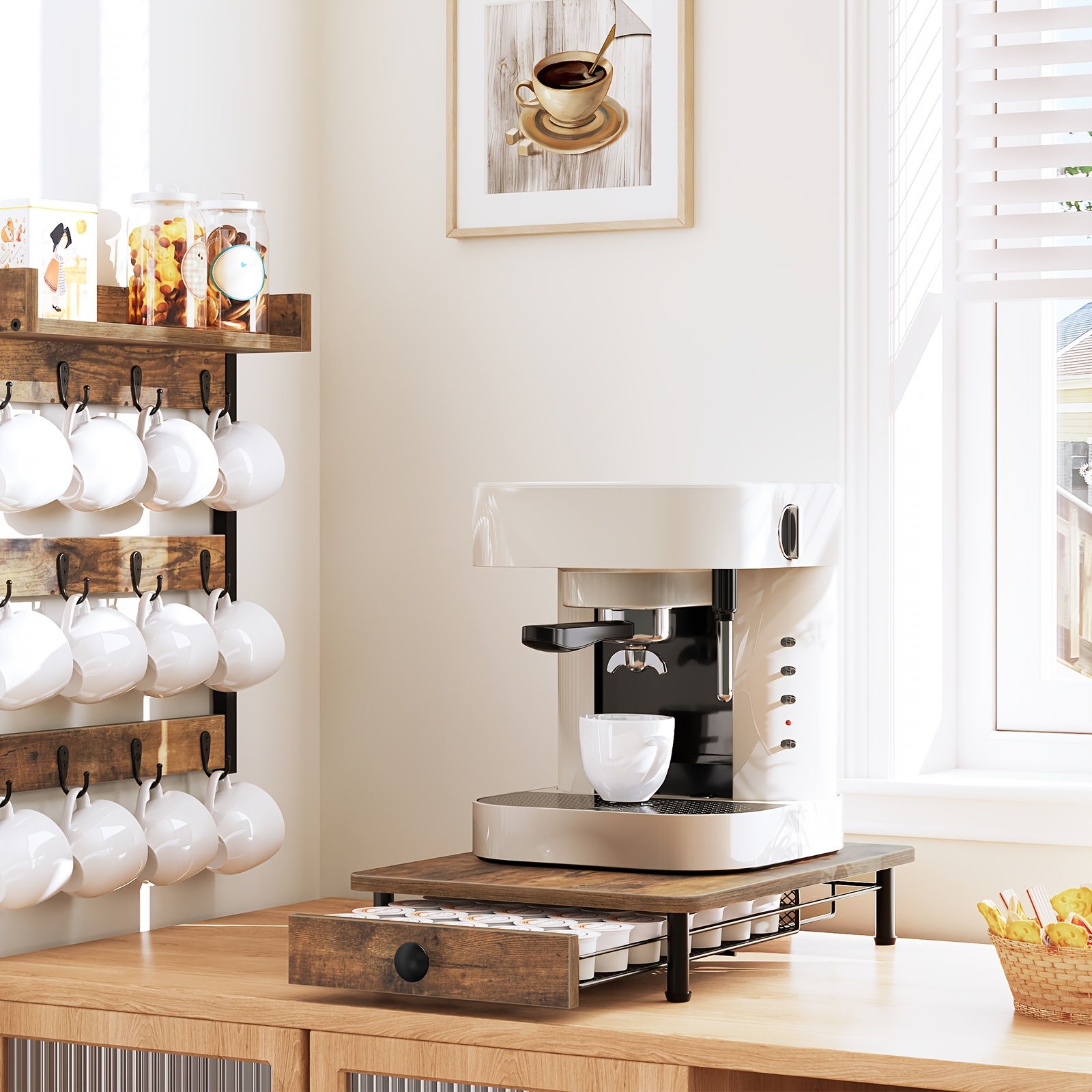 coffee station organizer sold on Temu United States