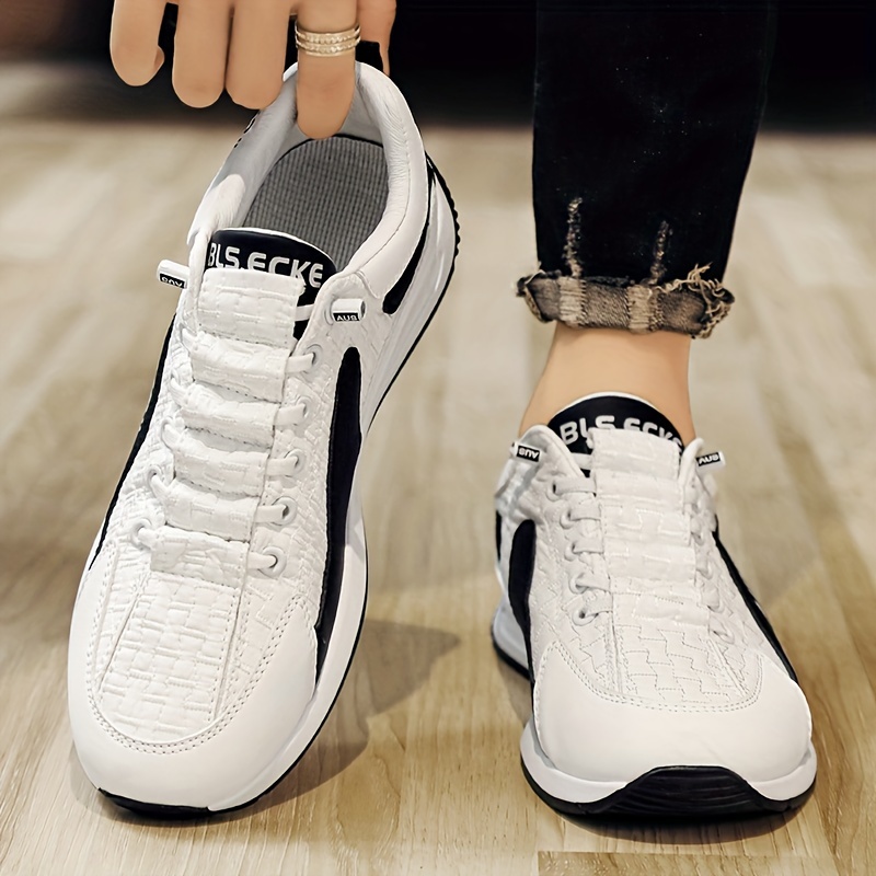 Men's Trendy Colour Block Low Top Sneakers Comfy Non Slip - Temu Australia