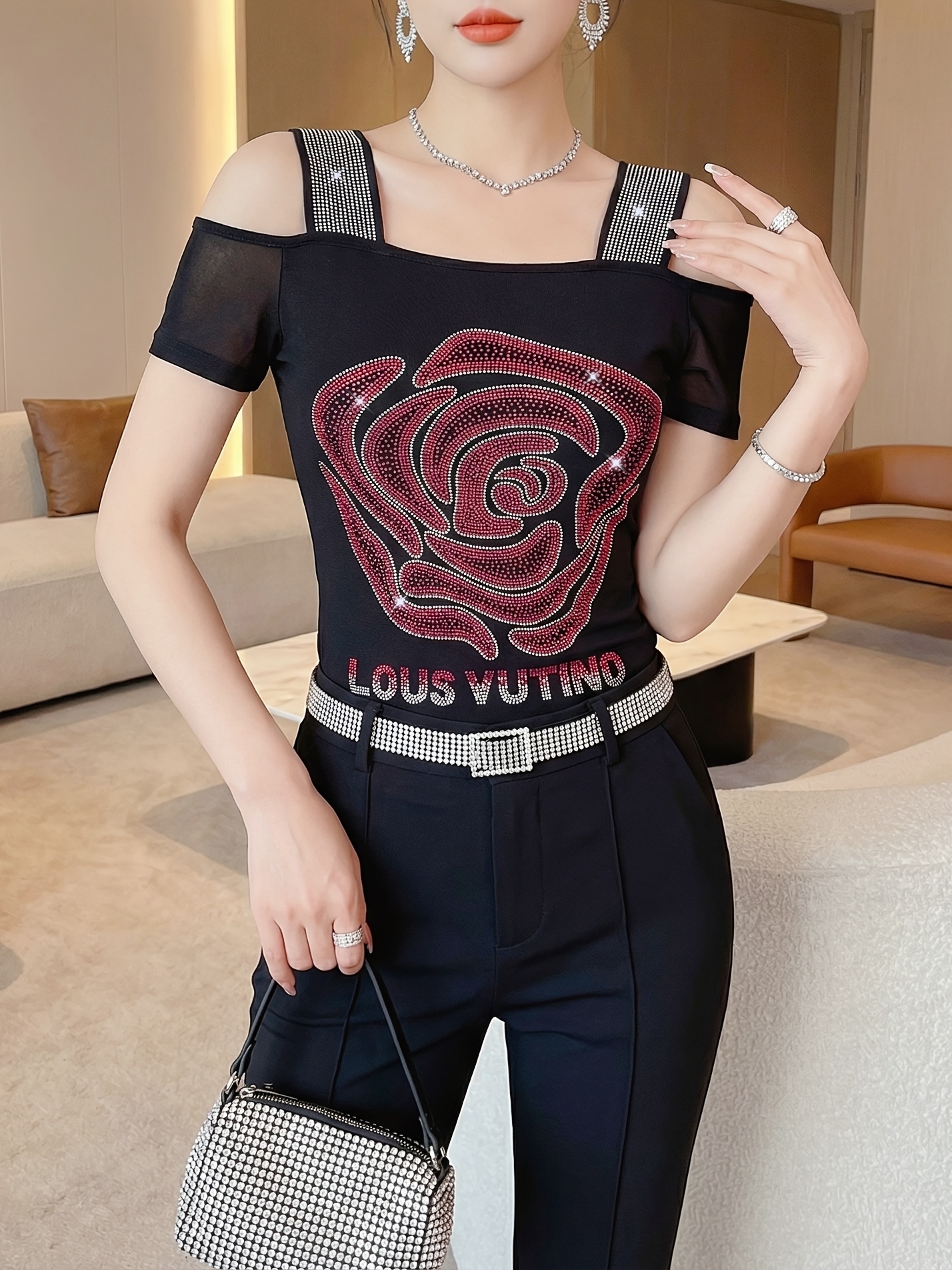 rose shirts for women sold on Temu United States