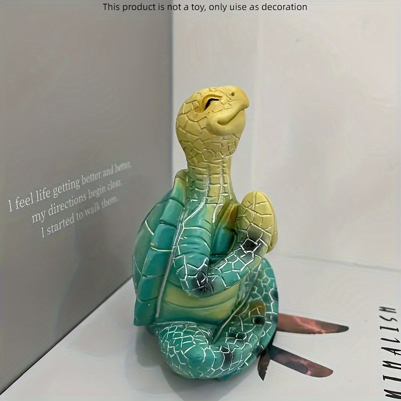 Yoga Meditation Turtle Turtle Animal Statue Decoration Home - Temu