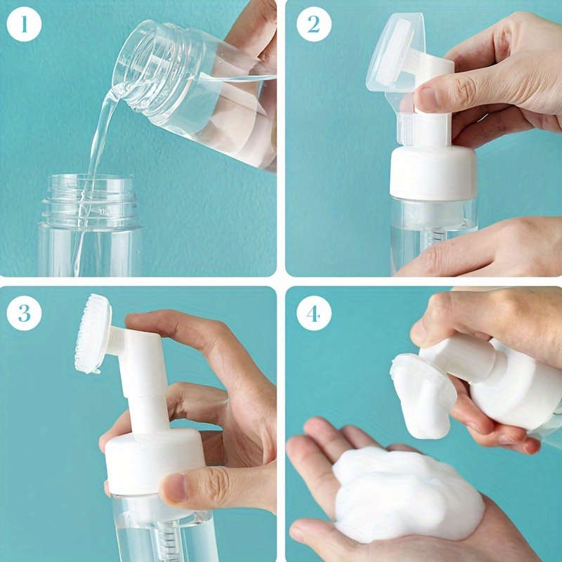 mousse face wash bottle silicone foam massage Temu