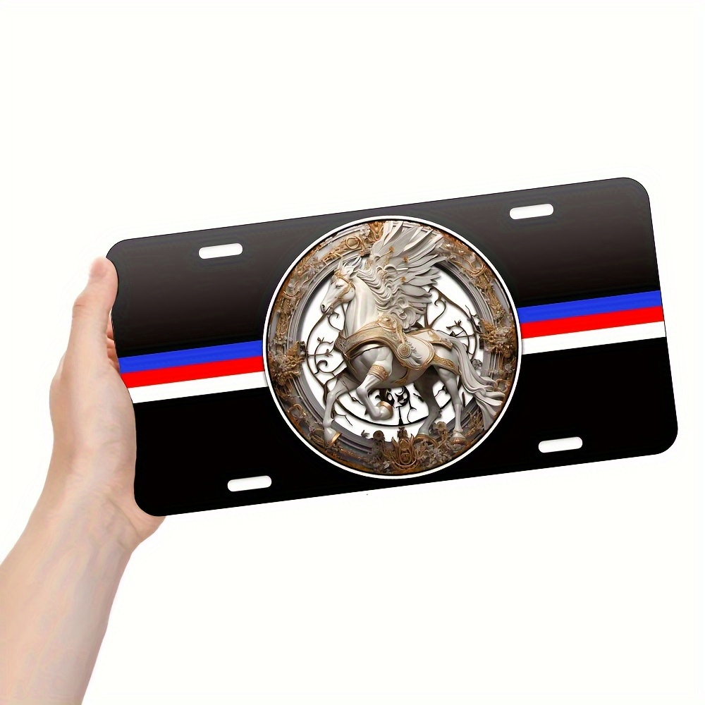 Plaque Voiture En Métal Vintage Design Guerrier Historique - Temu France