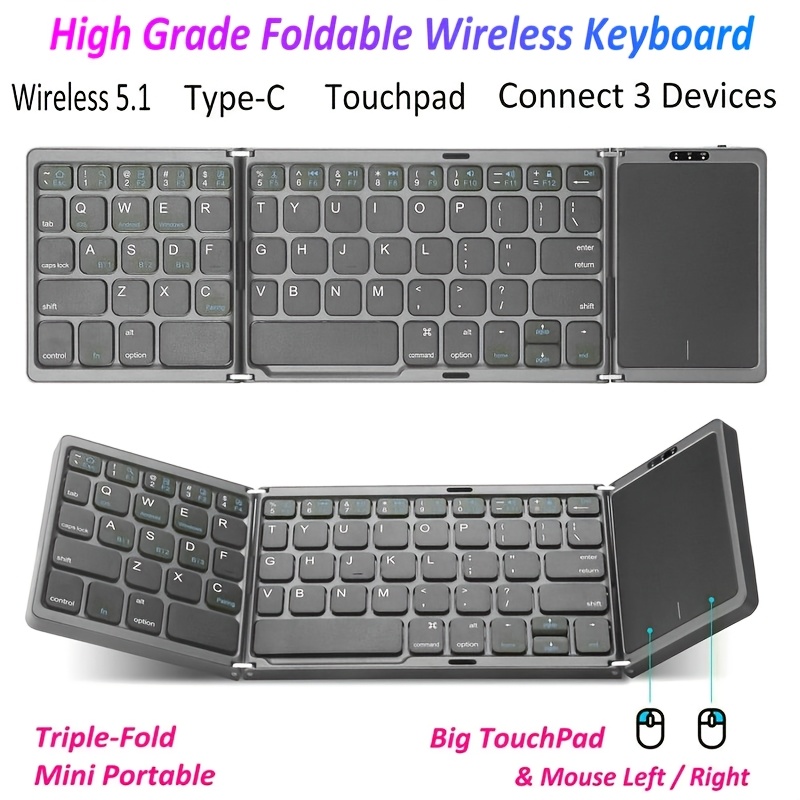 foldable bluetooth keyboard sold on Temu United States