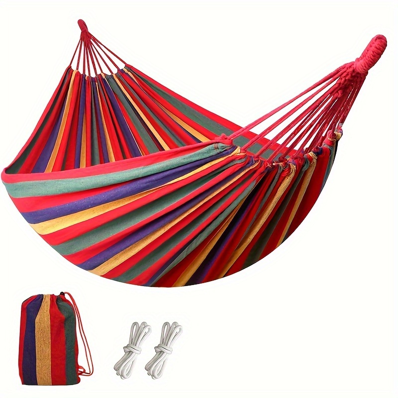 Outdoor Camping Portable Single Hammock Double Swing Net Bed Anti ...