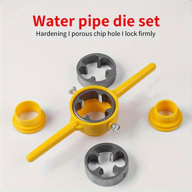 Metal Tap Die Set Manual Thread Tool Kit Pvc Plastic Pipe - Temu Brazil