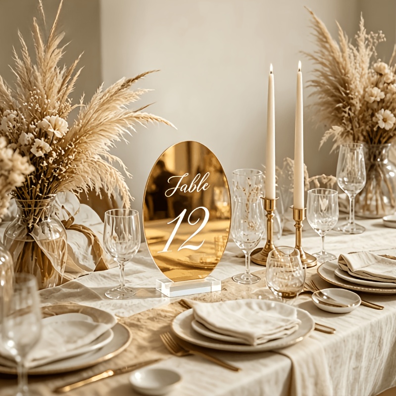 table number signs sold on Temu United States