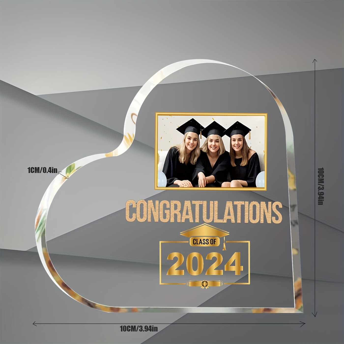 Personalized Heart shaped Acrylic Plaque Custom Photo - Temu