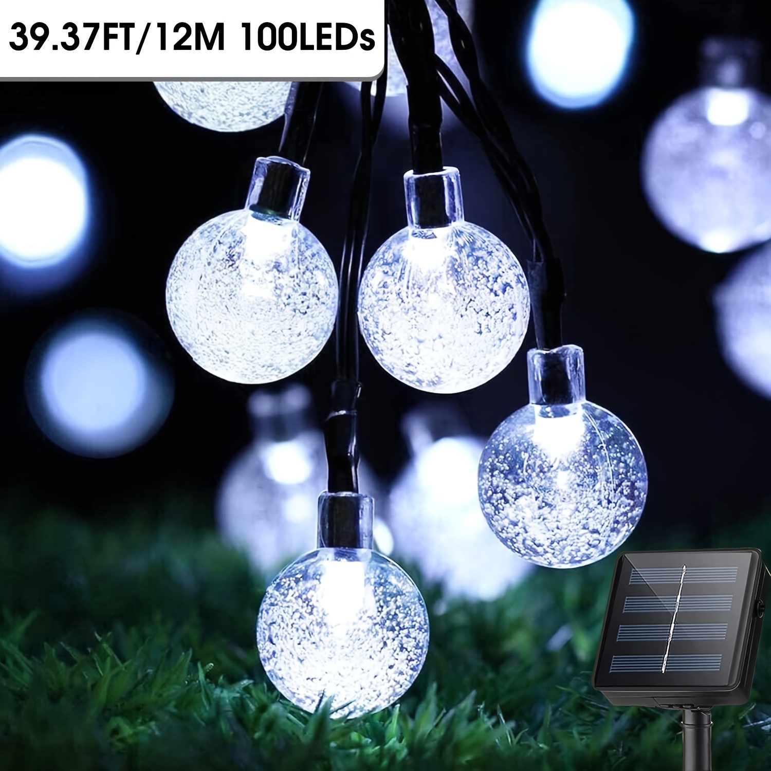1pc Solar String Lights Led Camping Dandelions Lights Chain - Temu ...