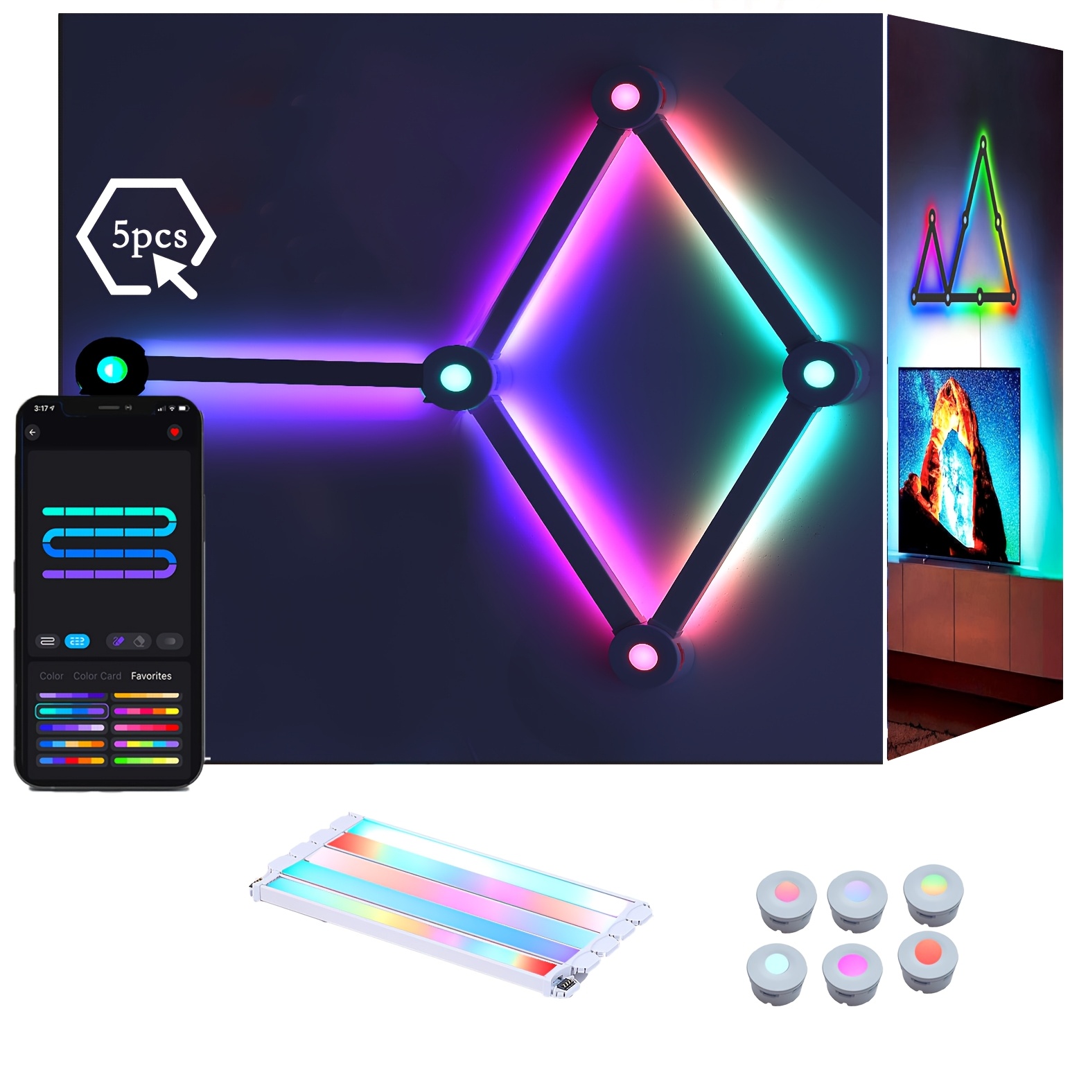 gaming led light sold on Temu United States