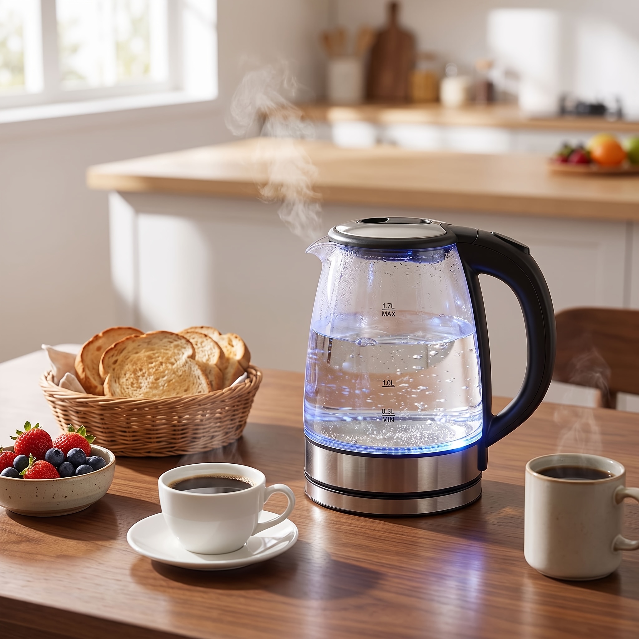 glass electric kettles sold on Temu United States