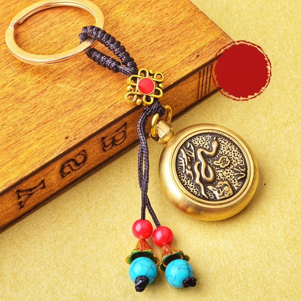 Rotating Zodiac Dragon Keychain For Men Zodiac Pendant For Cars Key And ...