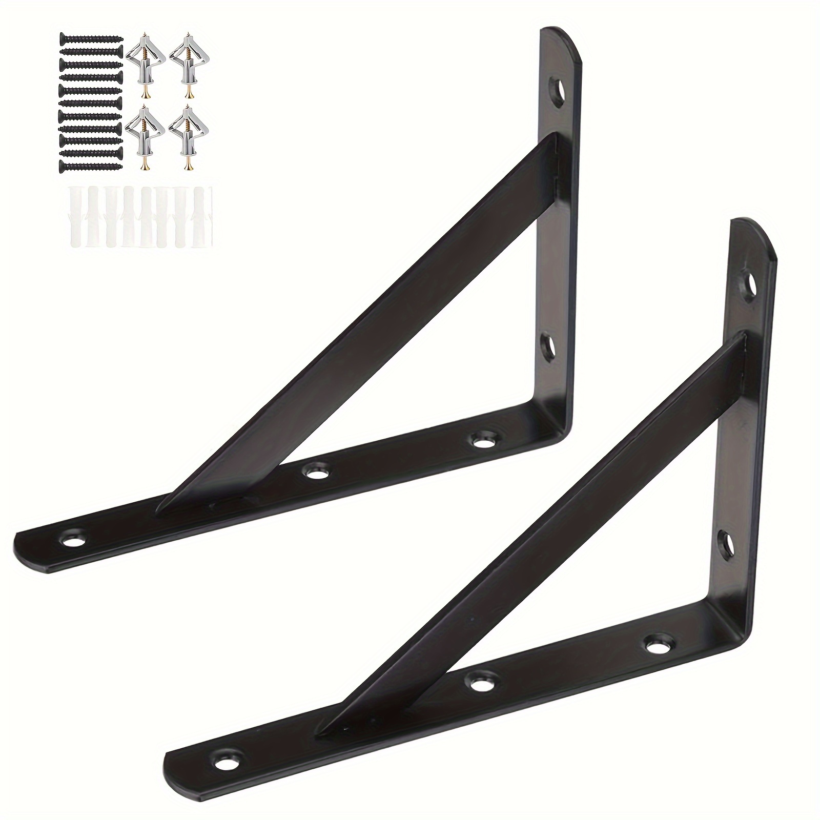 Shelf Brackets Wall L Brackets 90 Degree Triangle Concrete - Temu